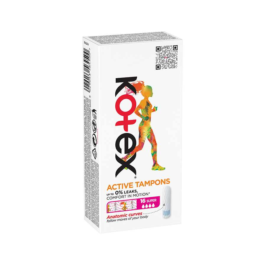 Kotex tampony Active Super na sport 16 ks